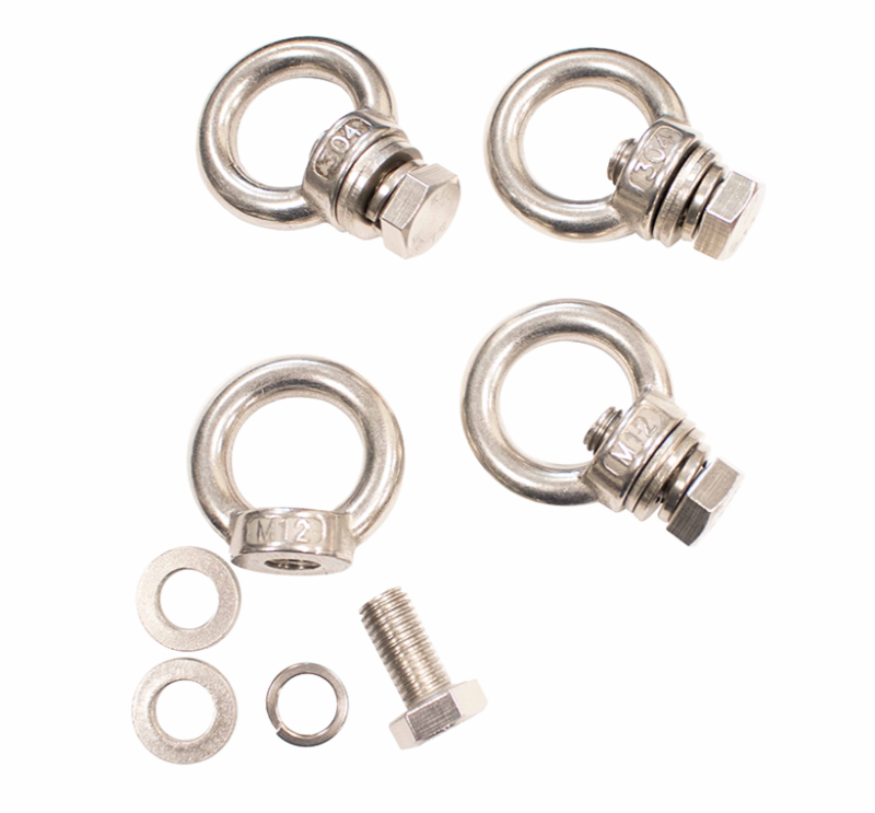 Fishbone Offroad Jeep Storage/Bed Rack Tie Down Kit Stainless Steel ...