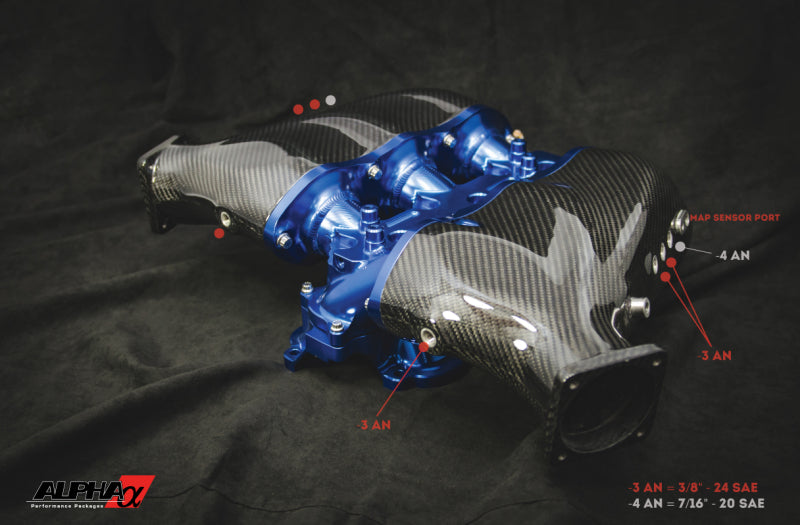 AMS Performance Nissan GT-R Alpha Carbon Fiber/Billet Intake Manifold ...
