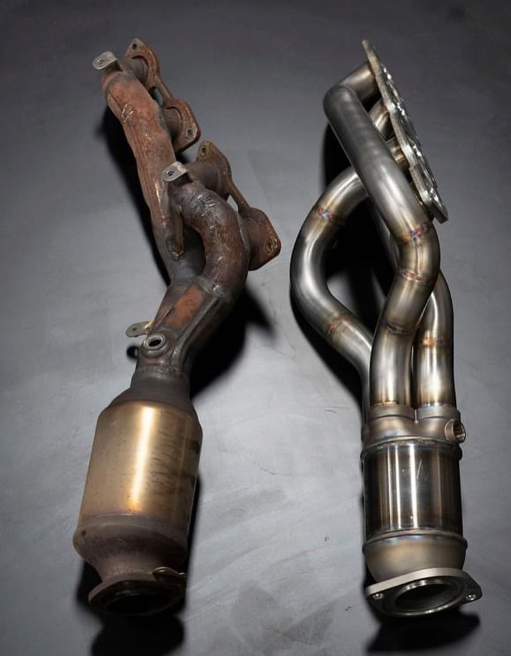PPE ENGINEERING Lexus ISF/RCF/GSF headers with integrated PPE EU3 spor ...